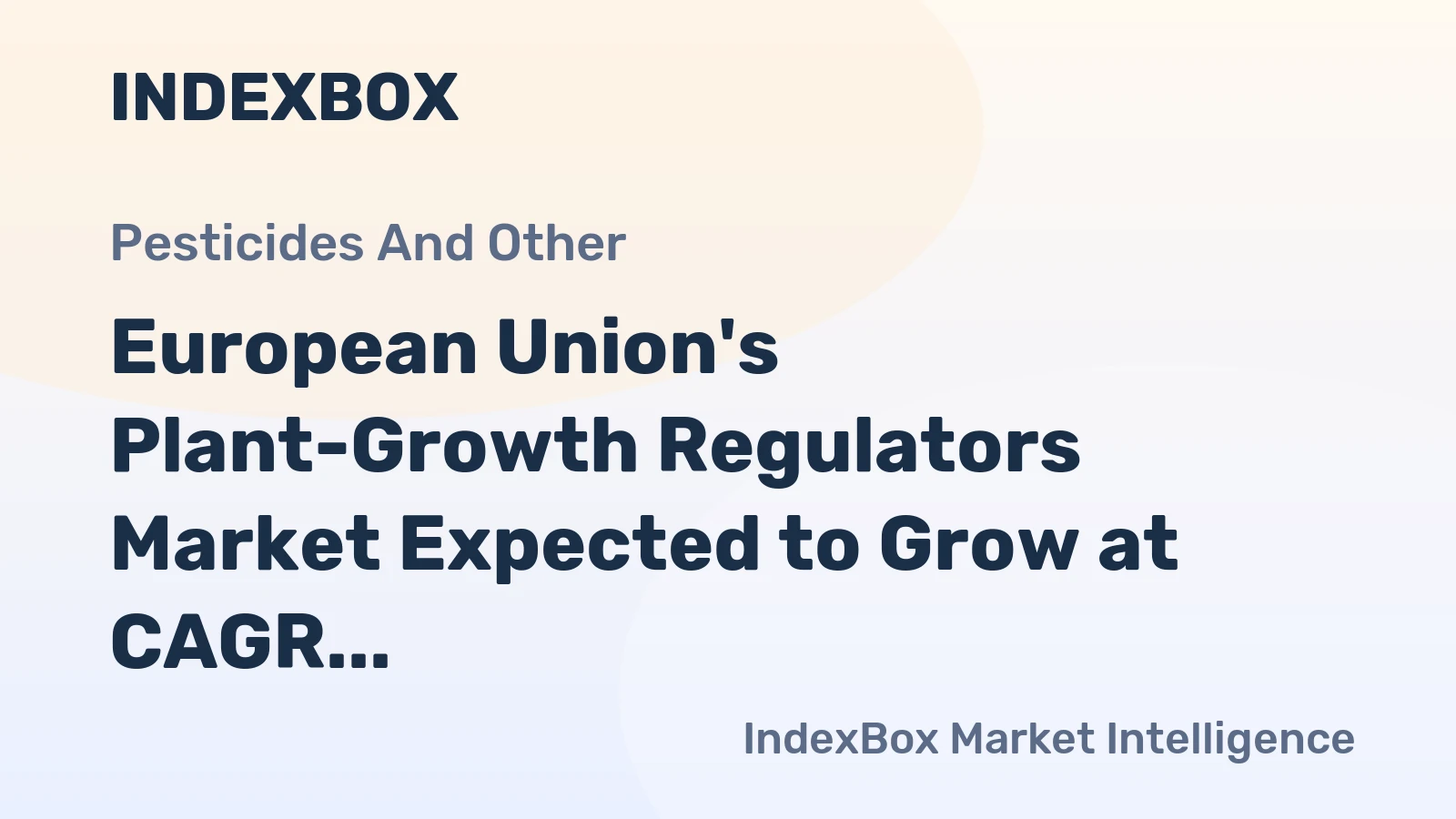 European Union's Plant-Growth Regulators Market Expected to Grow at CAGR of +0.9% from 2024 to 2035