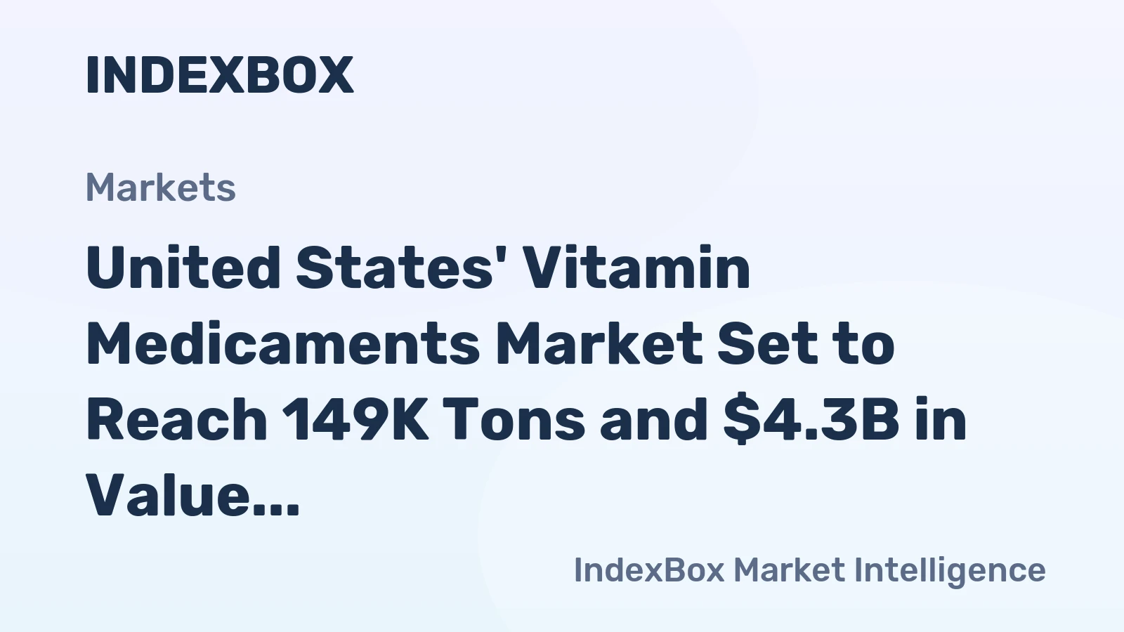 United States' Vitamin Medicaments Market Set to Reach 149K Tons and $4.3B in Value