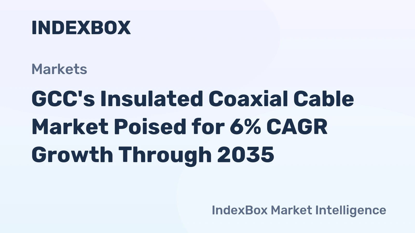 GCC's Insulated Coaxial Cable Market Poised for 6% CAGR Growth Through 2035