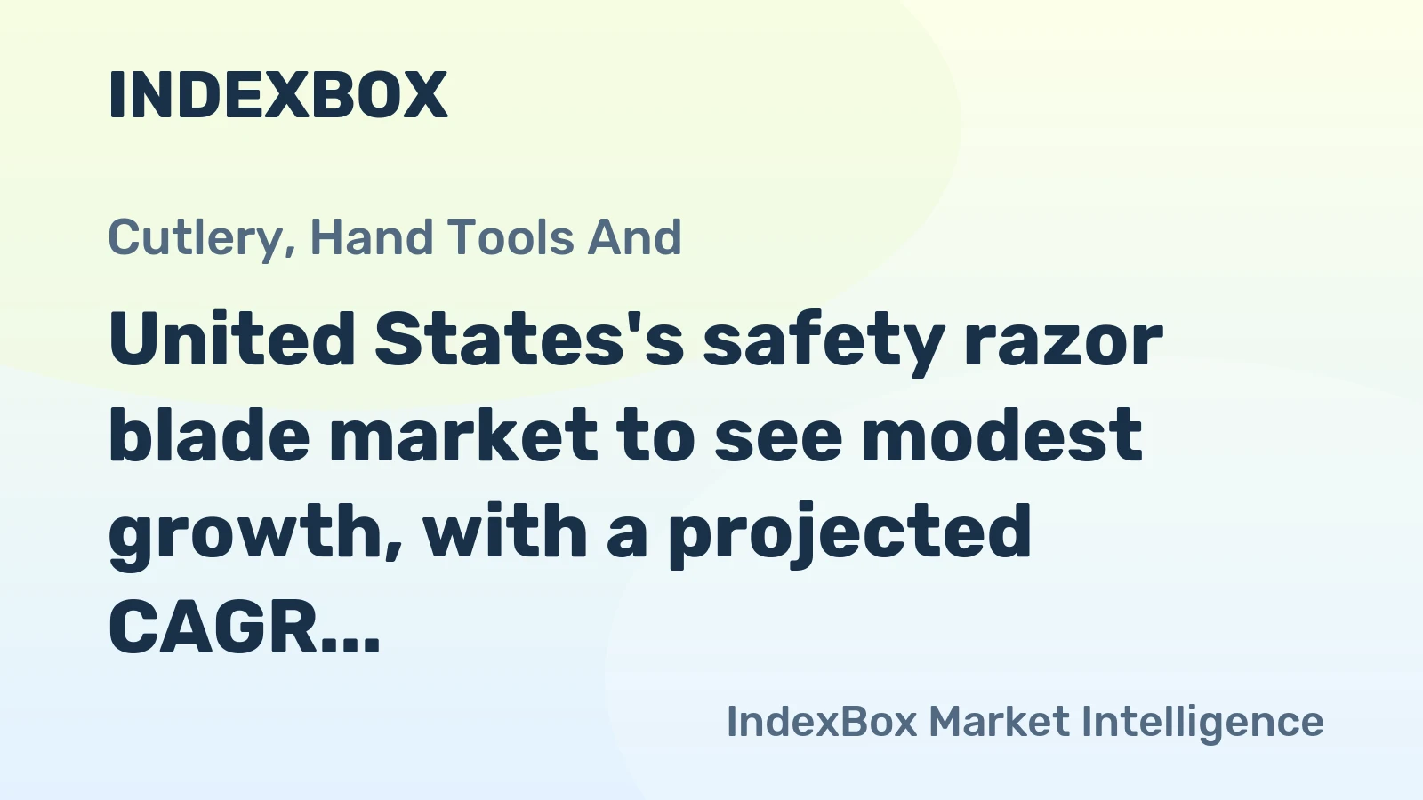 United States's safety razor blade market to see modest growth, with a projected CAGR of +0.7% in value terms through 2035.