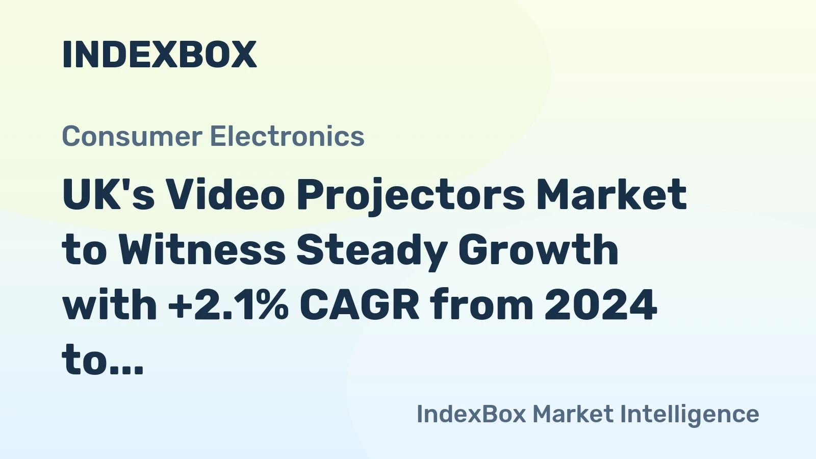 UK's Video Projectors Market to Witness Steady Growth with +2.1% CAGR from 2024 to 2035