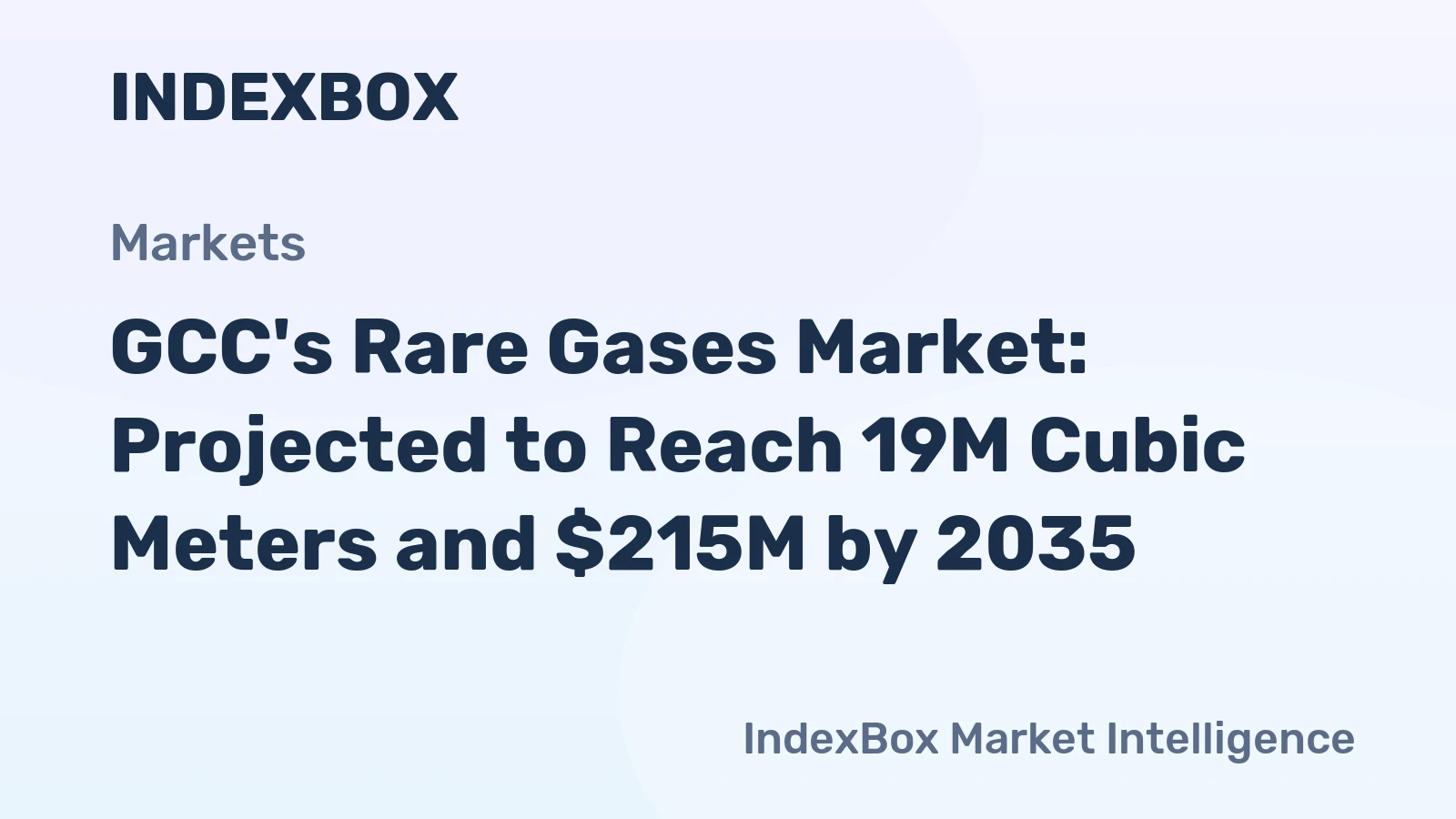GCC's Rare Gases Market: Projected to Reach 19M Cubic Meters and $215M by 2035