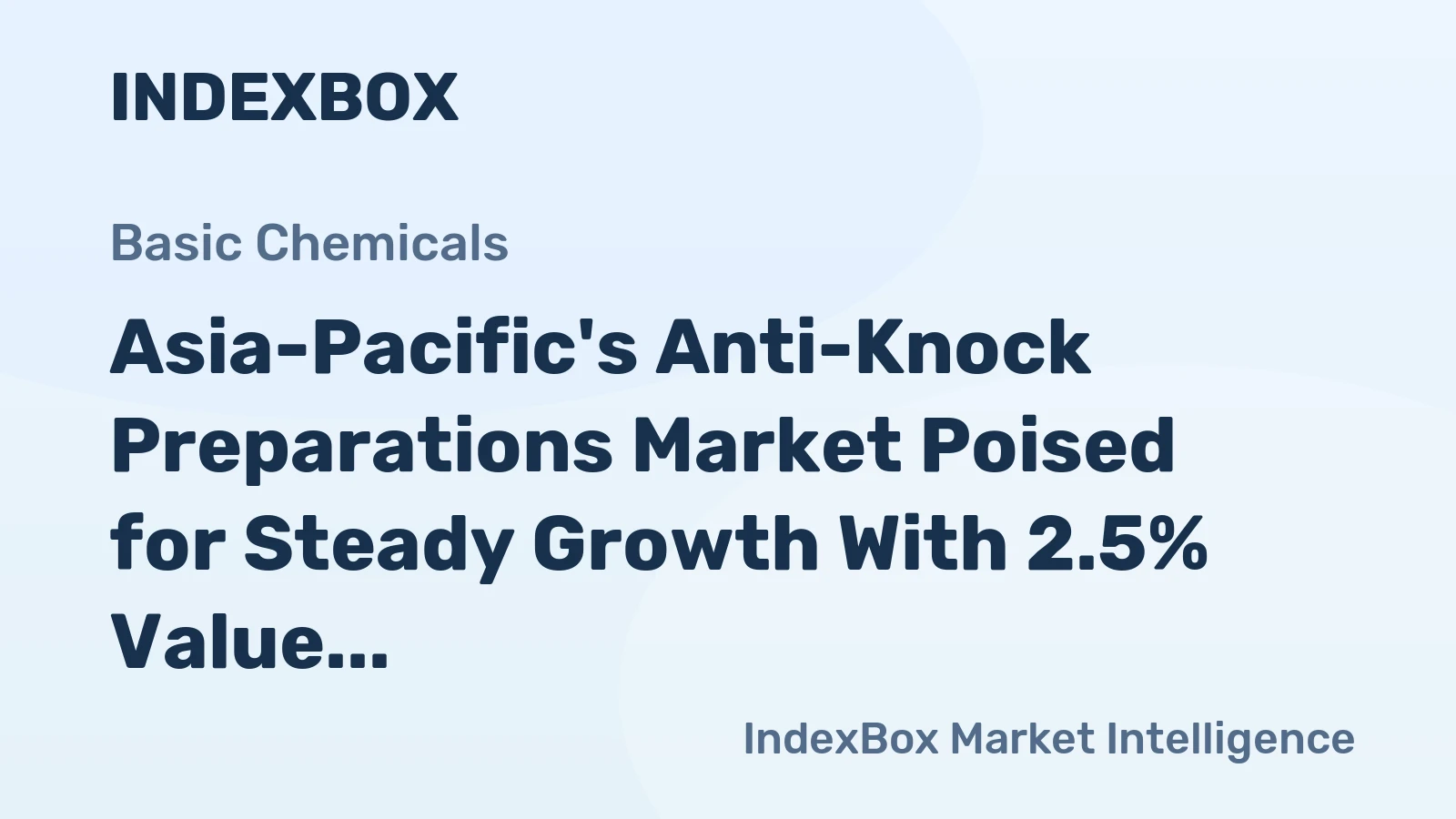 Asia-Pacific's Anti-Knock Preparations Market Poised for Steady Growth With 2.5% Value CAGR