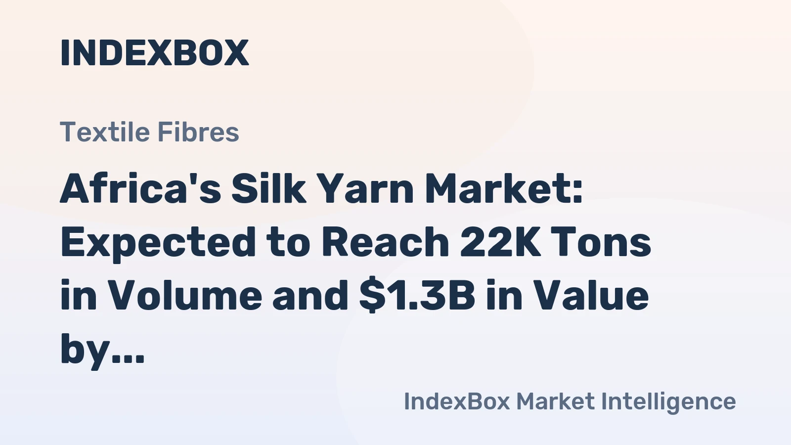 Africa's Silk Yarn Market: Expected to Reach 22K Tons in Volume and $1.3B in Value by 2035
