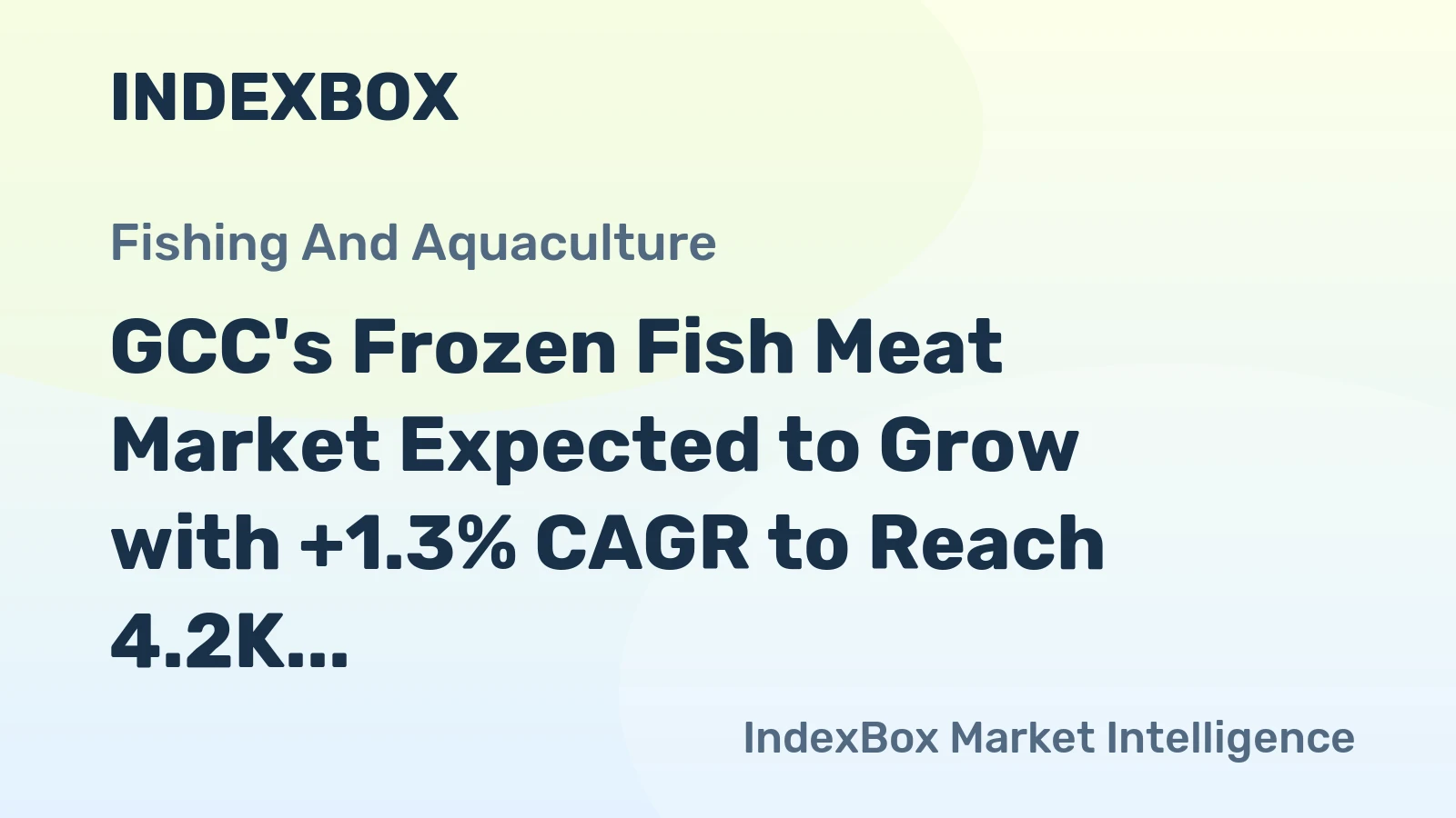 GCC's Frozen Fish Meat Market Expected to Grow with +1.3% CAGR to Reach 4.2K Tons and $15M by 2035
