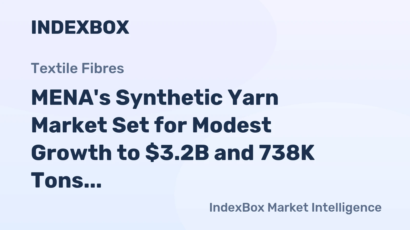 MENA's Synthetic Yarn Market Set for Modest Growth to $3.2B and 738K Tons by 2035