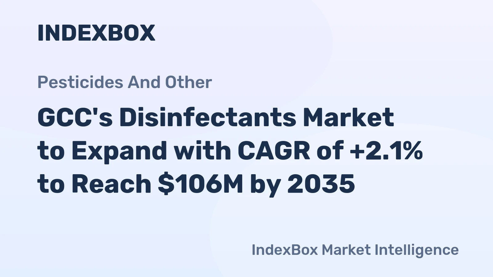 GCC's Disinfectants Market to Expand with CAGR of +2.1% to Reach $106M by 2035