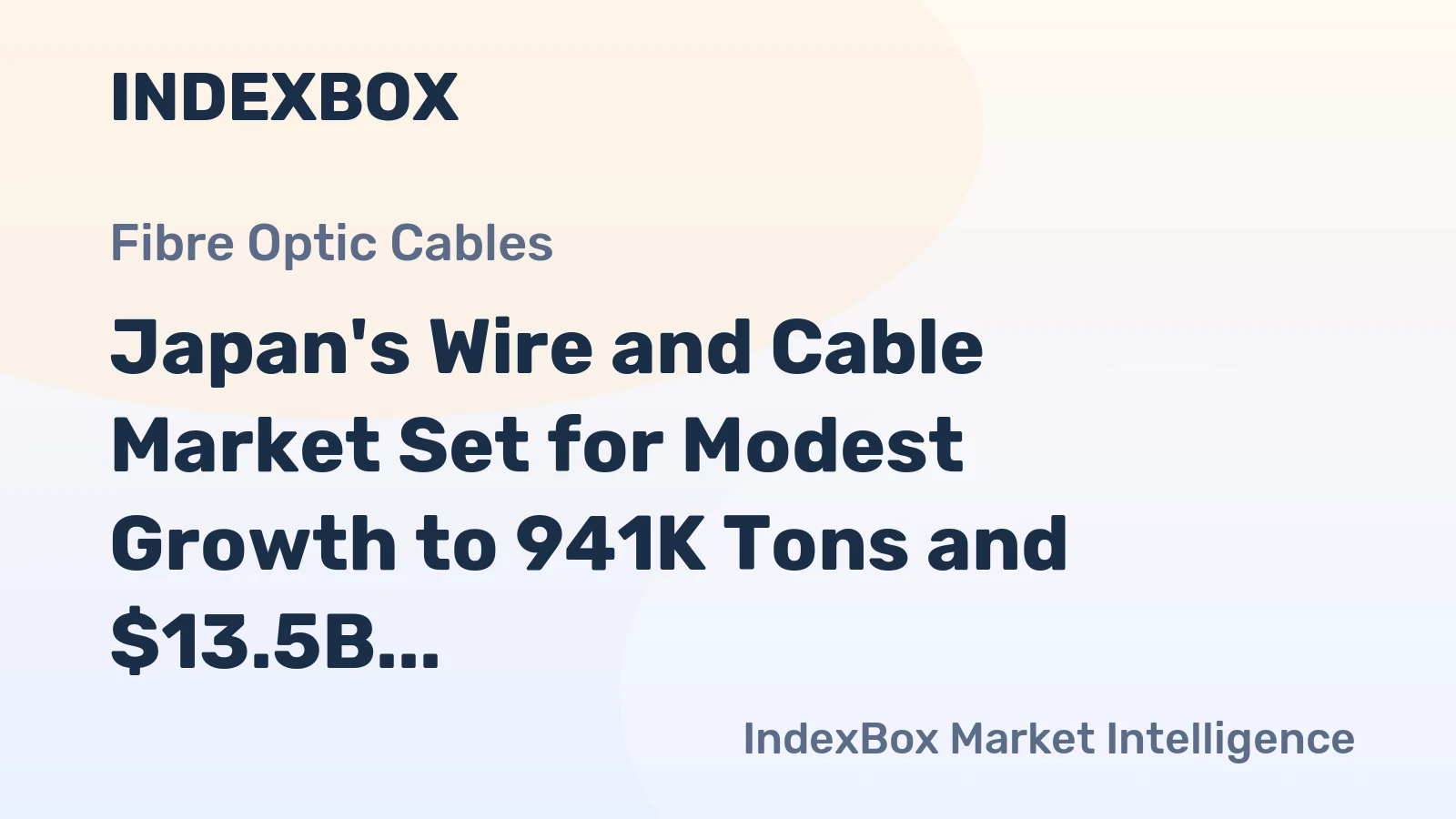 Japan's Wire and Cable Market Set for Modest Growth to 941K Tons and $13.5B by 2035