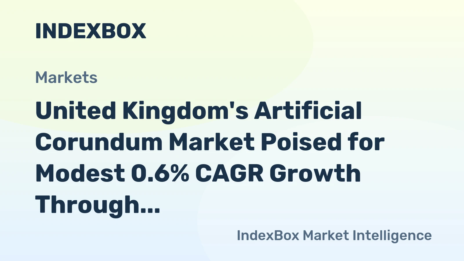 United Kingdom's Artificial Corundum Market Poised for Modest 0.6% CAGR Growth Through 2035