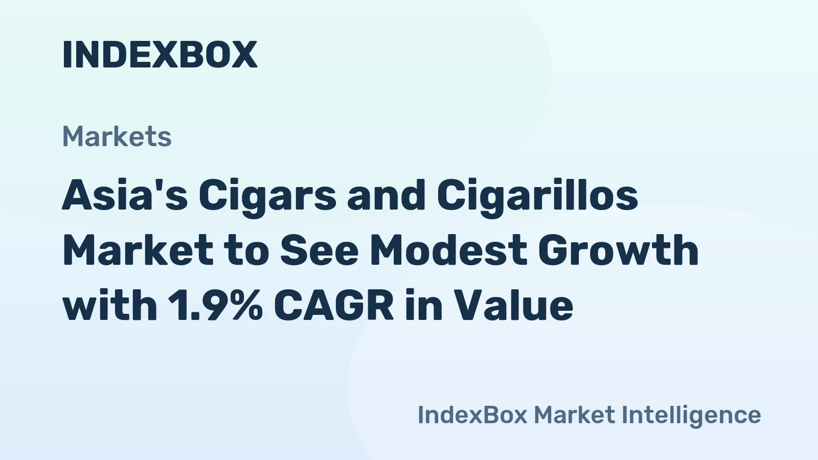 Asia's Cigars and Cigarillos Market to See Modest Growth with 1.9% CAGR in Value