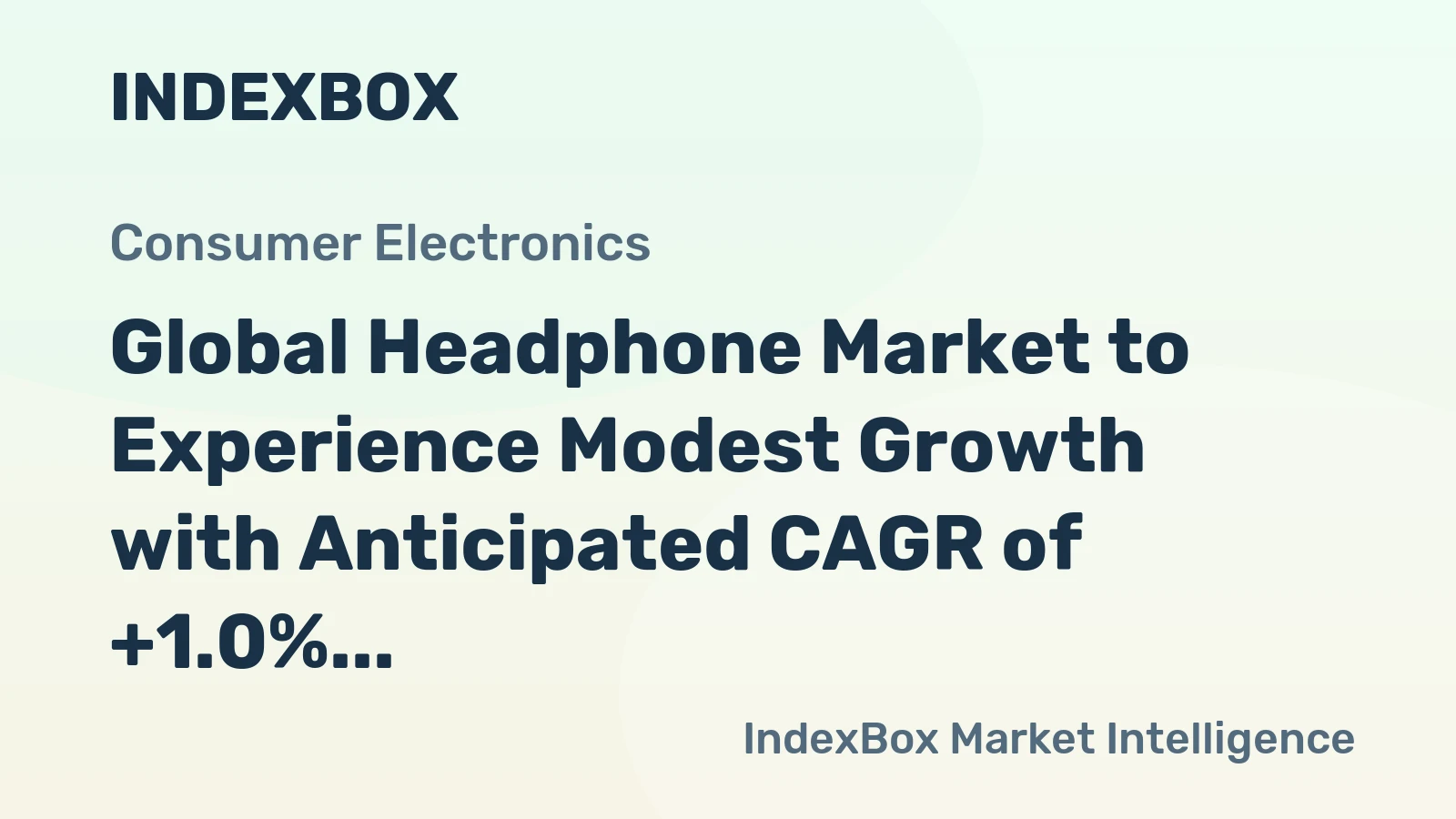 Global Headphone Market to Experience Modest Growth with Anticipated CAGR of +1.0% from 2024 to 2035