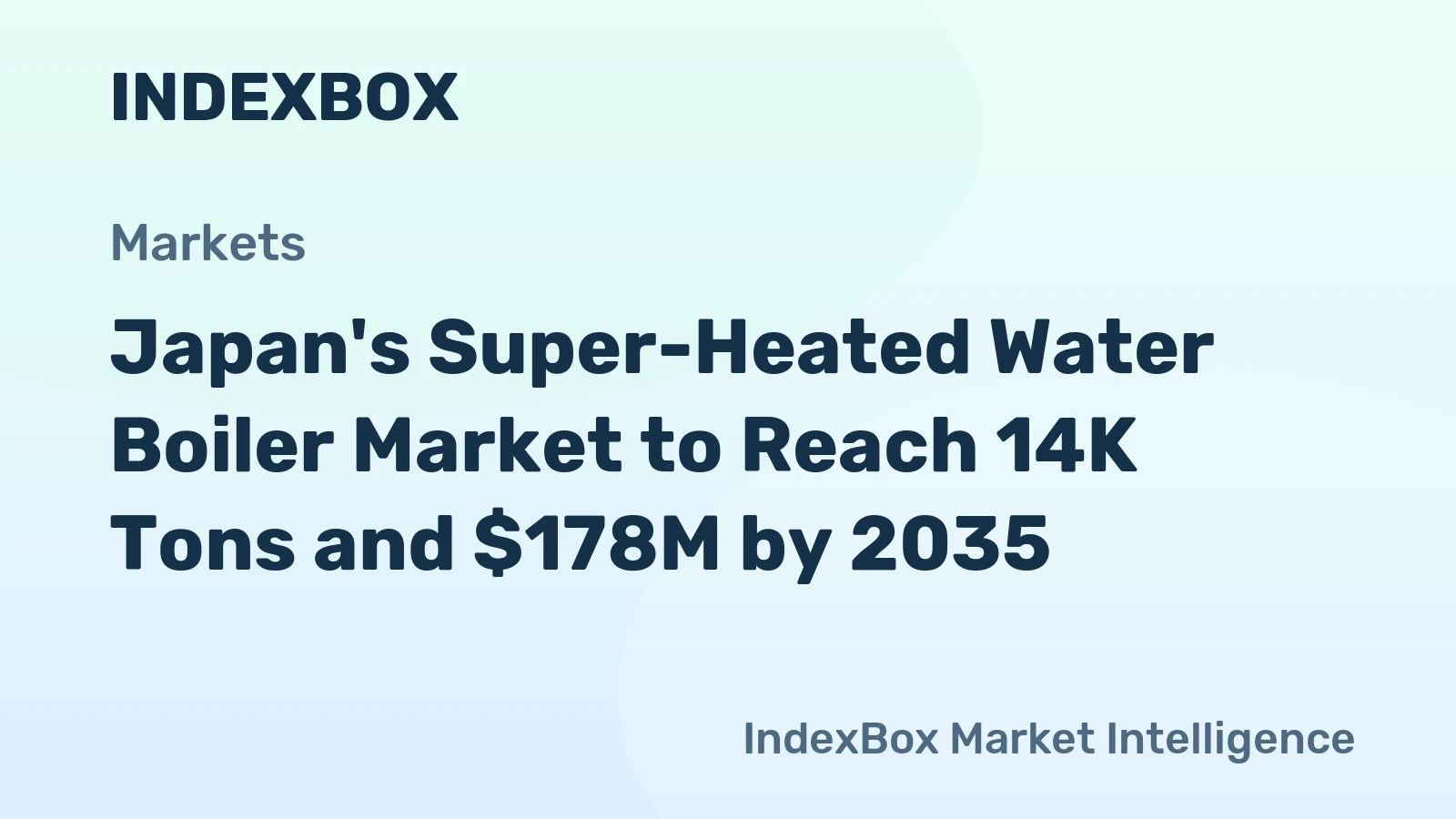 Japan's Super-Heated Water Boiler Market to Reach 14K Tons and $178M by 2035