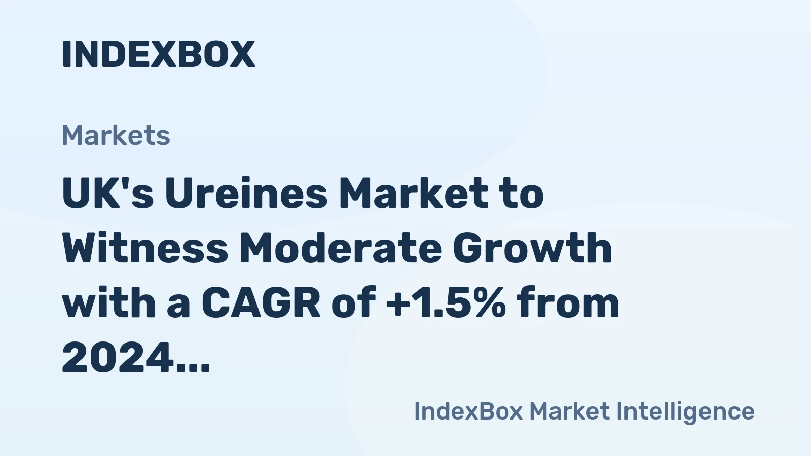 UK's Ureines Market to Witness Moderate Growth with a CAGR of +1.5% from 2024 to 2035