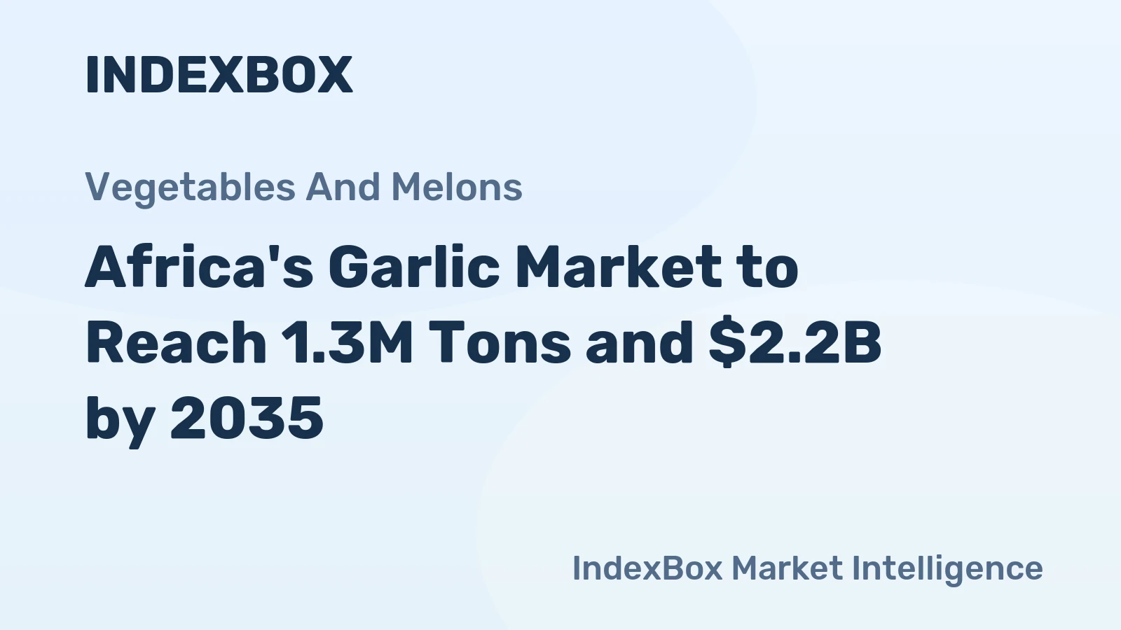 Africa's Garlic Market to Reach 1.3M Tons and $2.2B by 2035
