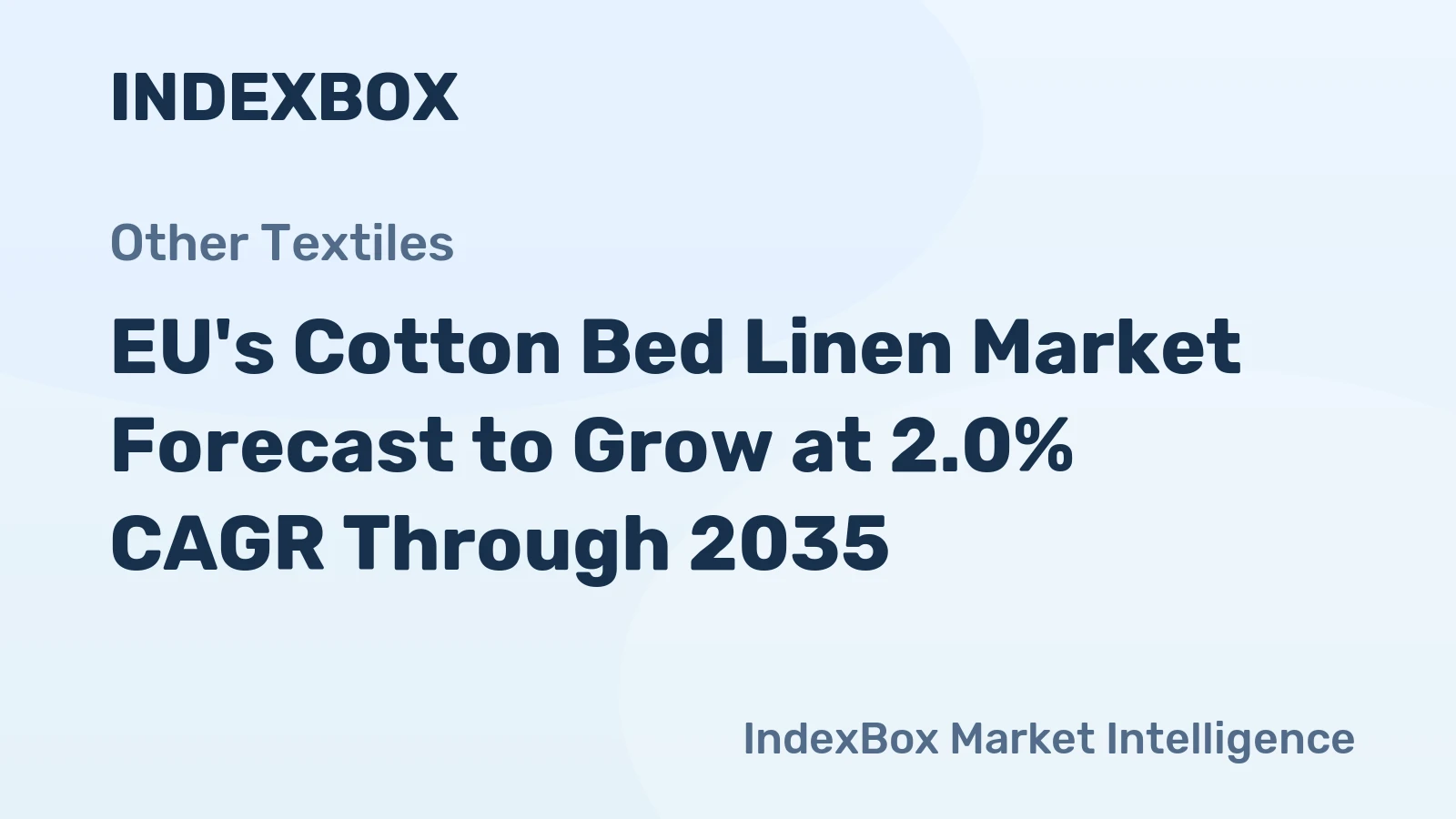 EU's Cotton Bed Linen Market Forecast to Grow at 2.0% CAGR Through 2035