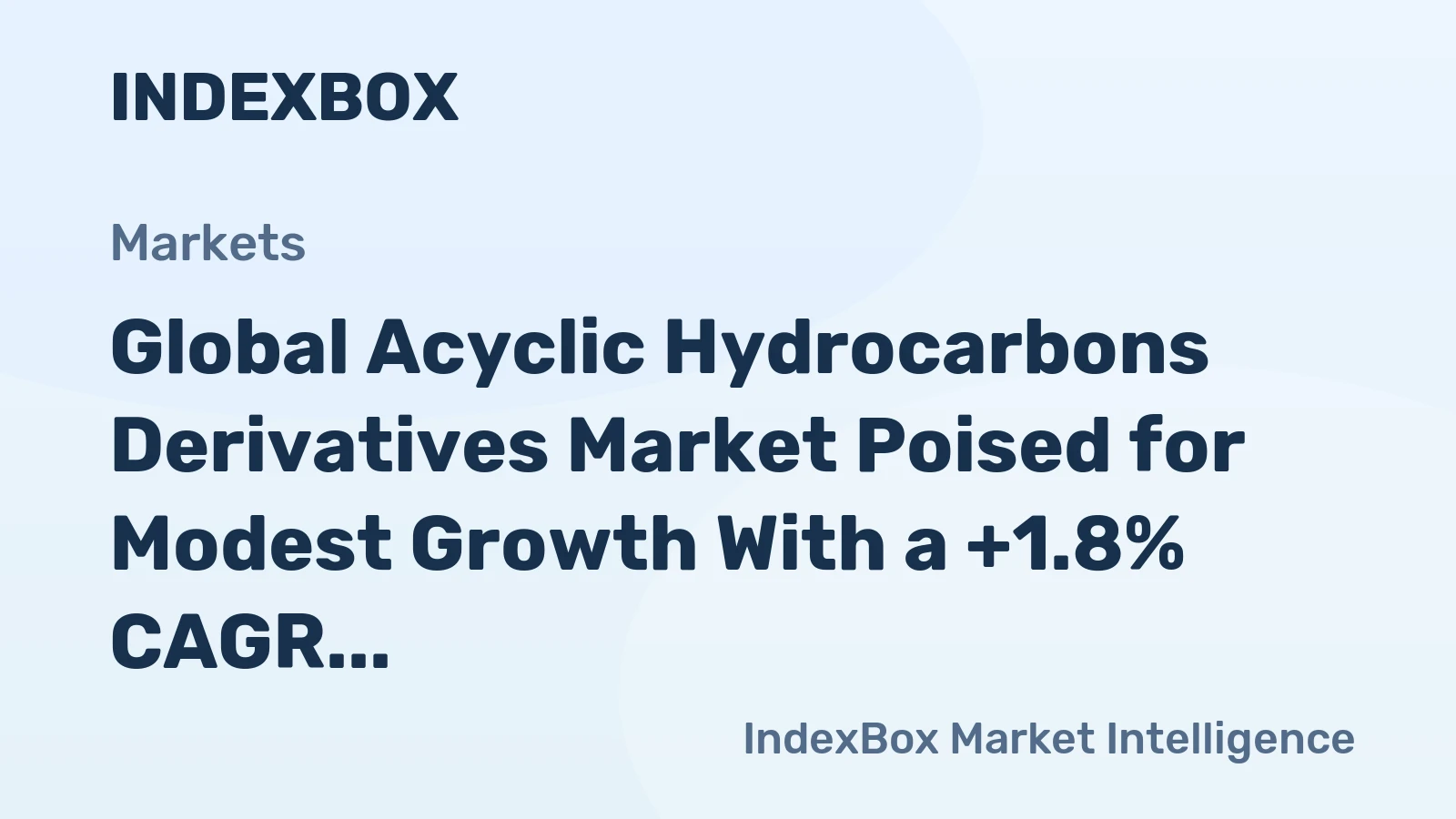 Global Acyclic Hydrocarbons Derivatives Market Poised for Modest Growth With a +1.8% CAGR in Value Through 2035