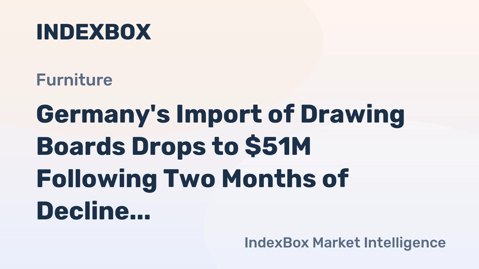 Germany's Import of Drawing Boards Drops to $51M Following Two Months of Decline in 2024