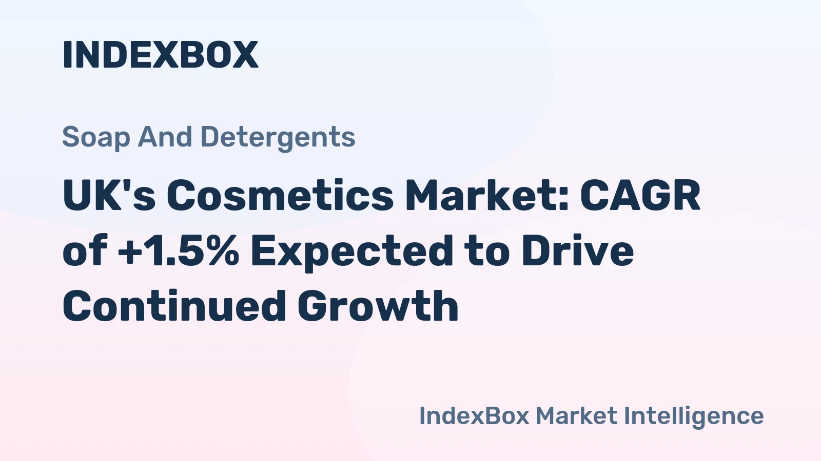 UK's Cosmetics Market: CAGR of +1.5% Expected to Drive Continued Growth