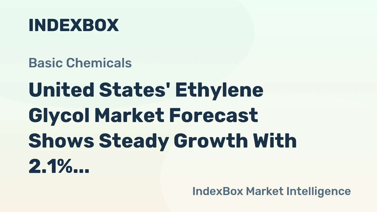 United States' Ethylene Glycol Market Forecast Shows Steady Growth With 2.1% CAGR Through 2035