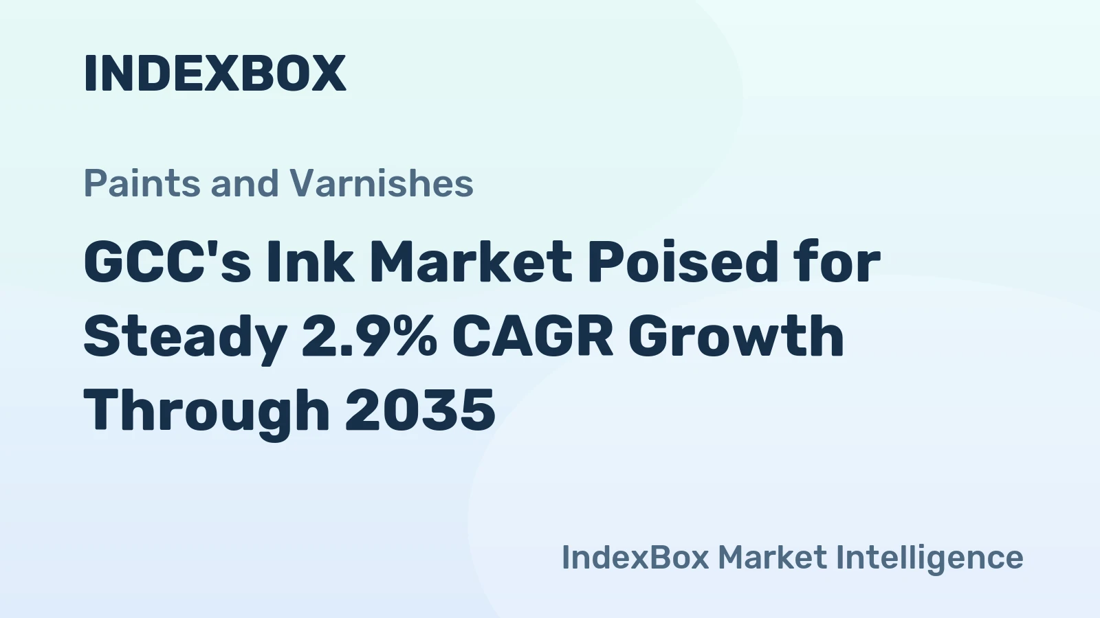 GCC's Ink Market Poised for Steady 2.9% CAGR Growth Through 2035