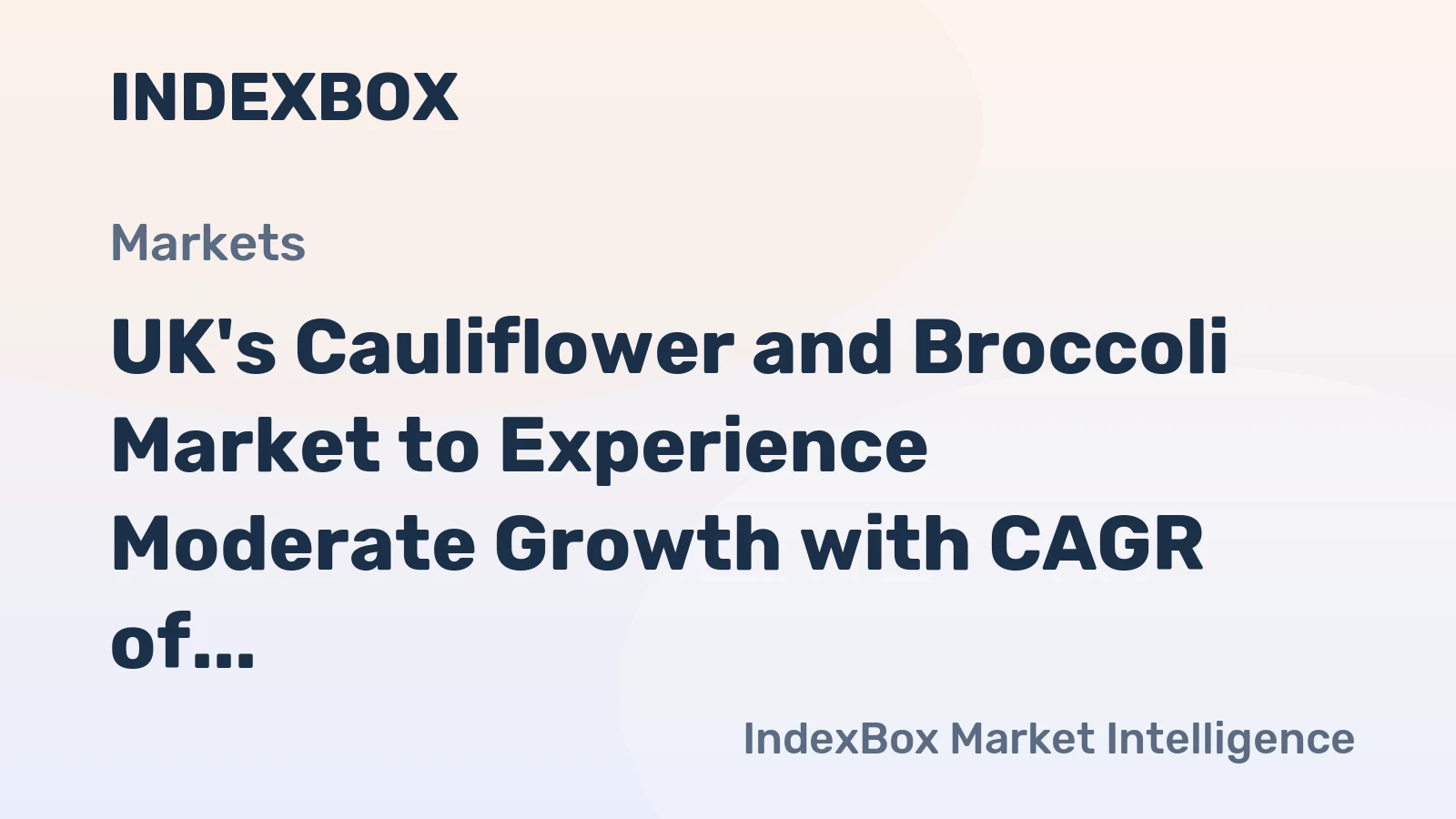 UK's Cauliflower and Broccoli Market to Experience Moderate Growth with CAGR of +1.7% in Volume and +2.1% in Value from 2024 to 2035