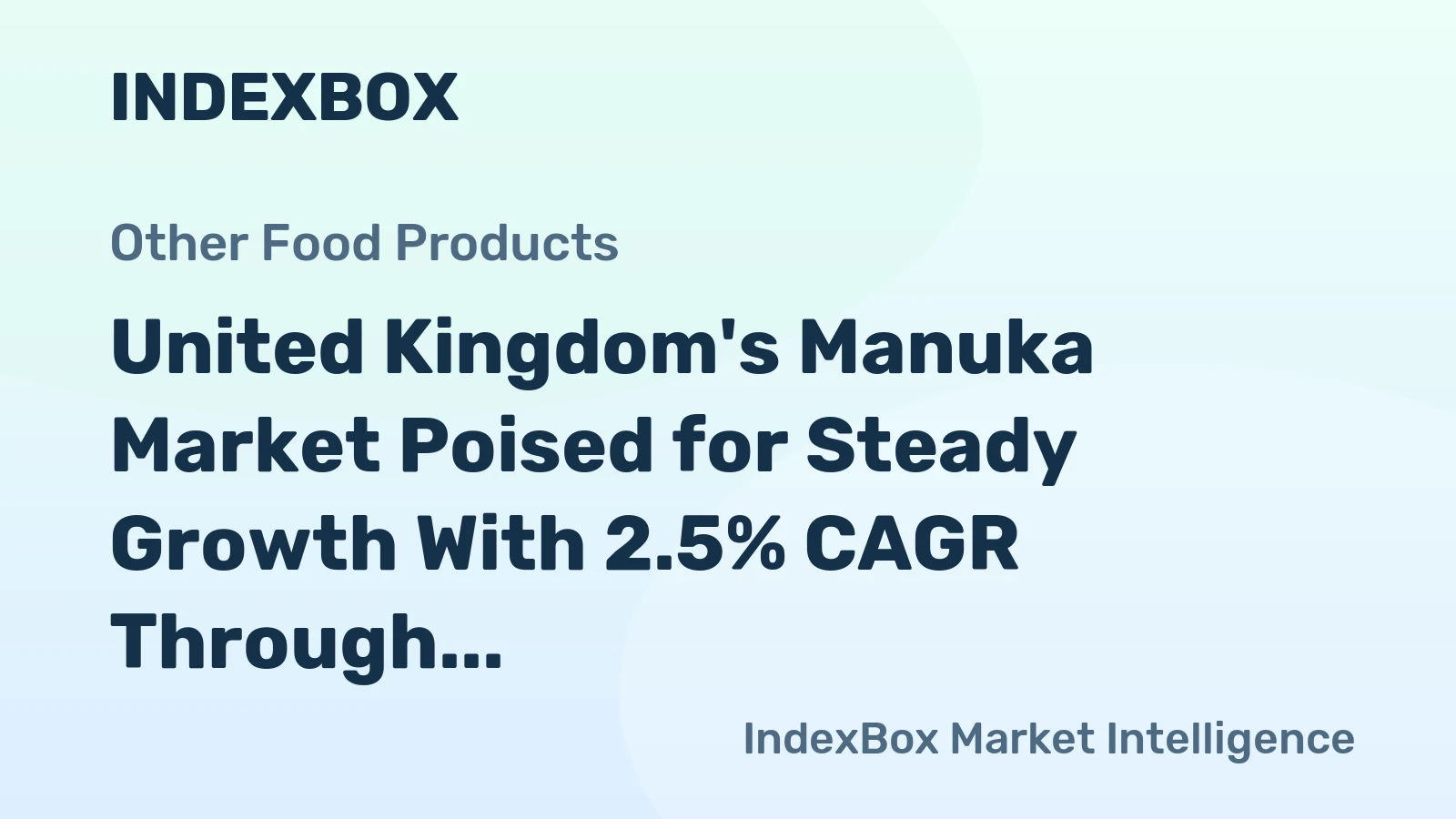 United Kingdom's Manuka Market Poised for Steady Growth With 2.5% CAGR Through 2035