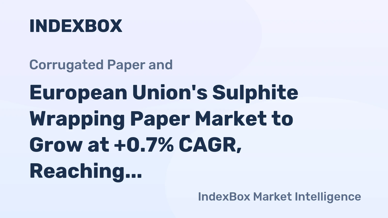 European Union's Sulphite Wrapping Paper Market to Grow at +0.7% CAGR, Reaching $405M by 2035