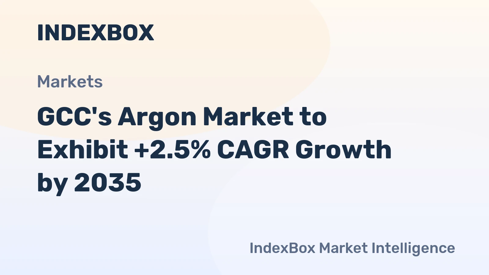 GCC's Argon Market to Exhibit +2.5% CAGR Growth by 2035