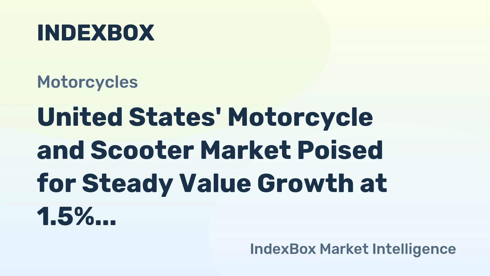 United States' Motorcycle and Scooter Market Poised for Steady Value Growth at 1.5% CAGR Through 2035