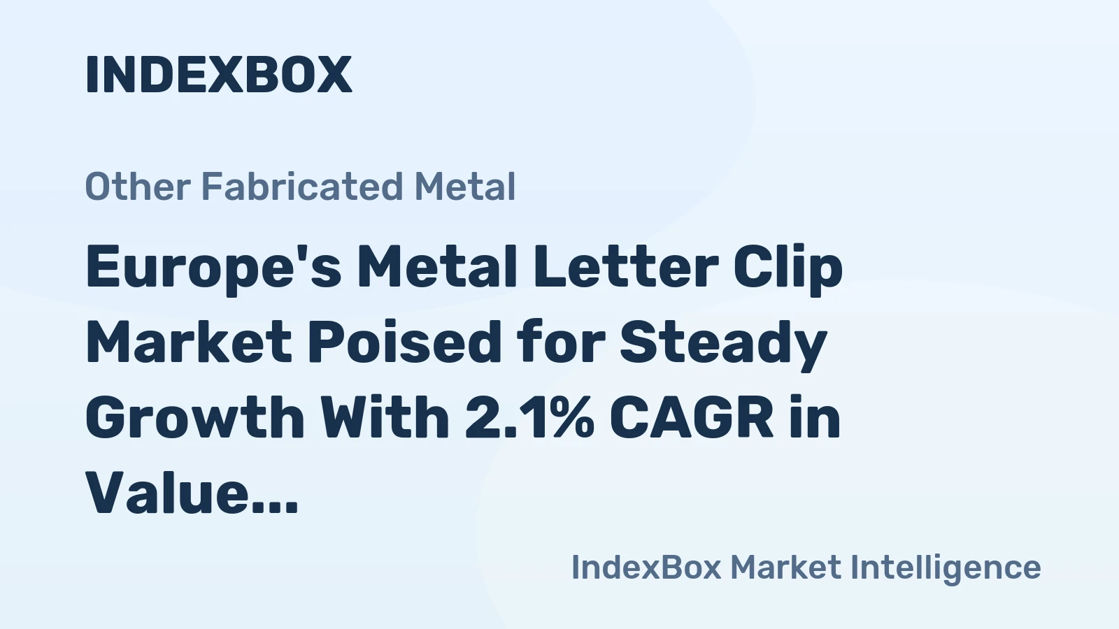 Europe's Metal Letter Clip Market Poised for Steady Growth With 2.1% CAGR in Value Through 2035