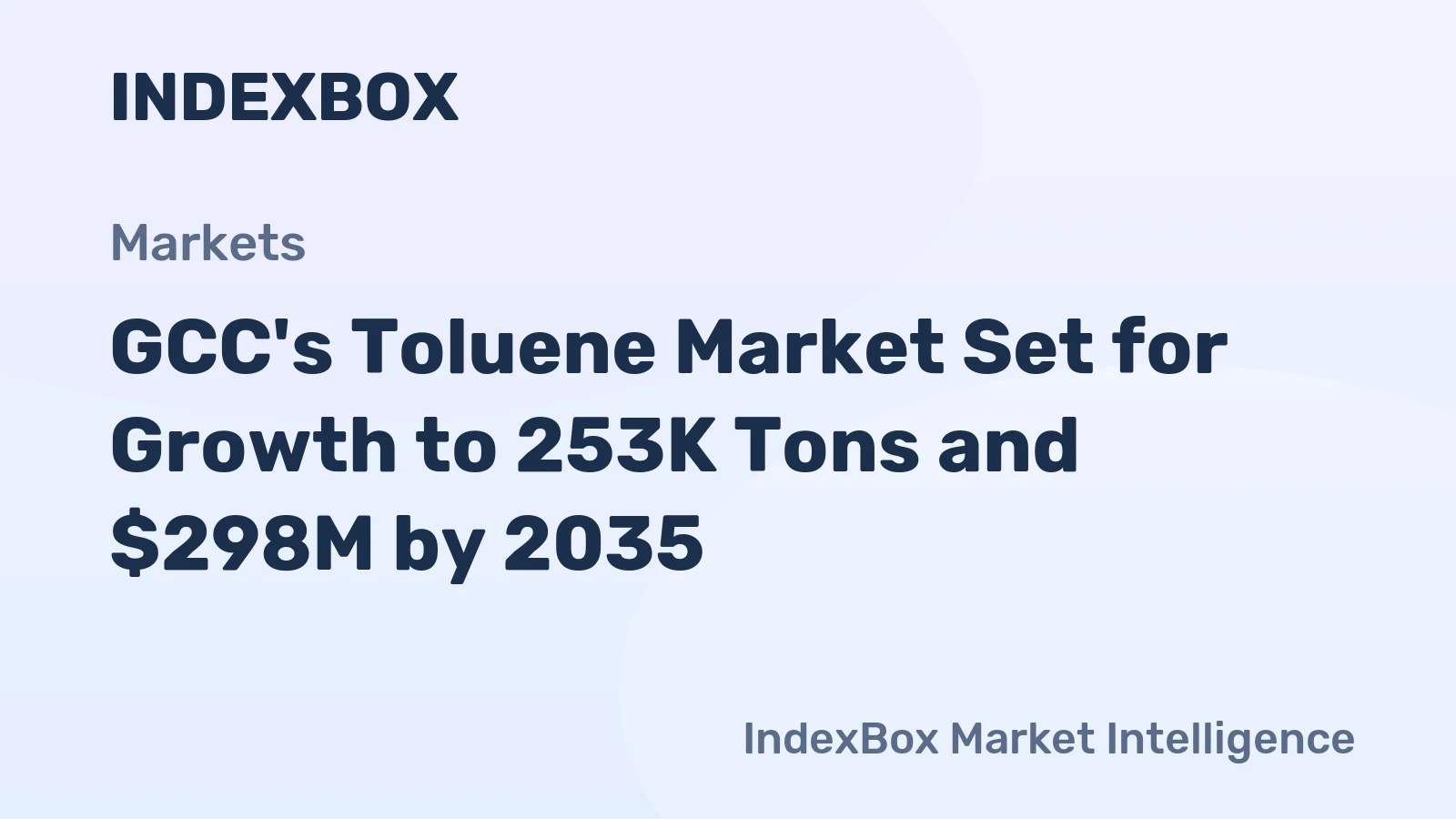 GCC's Toluene Market Set for Growth to 253K Tons and $298M by 2035