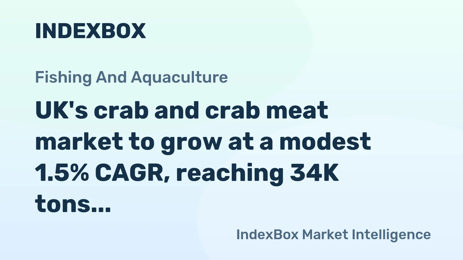 UK's crab and crab meat market to grow at a modest 1.5% CAGR, reaching 34K tons by 2035.