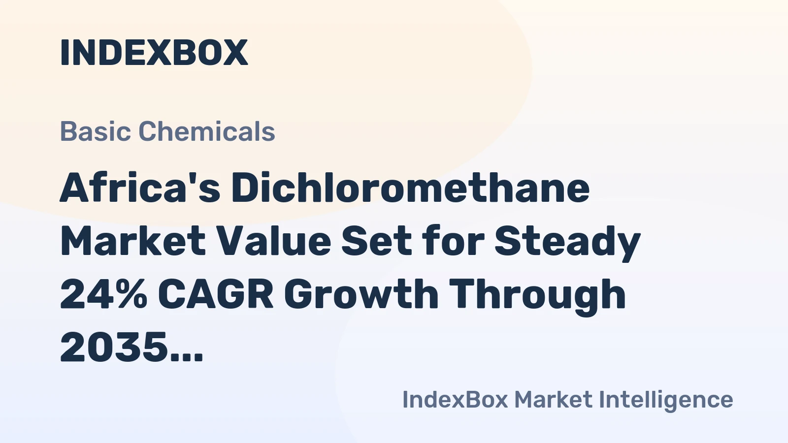 Africa's Dichloromethane Market Value Set for Steady 24% CAGR Growth Through 2035