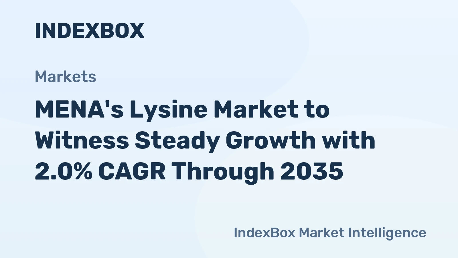 MENA's Lysine Market to Witness Steady Growth with 2.0% CAGR Through 2035