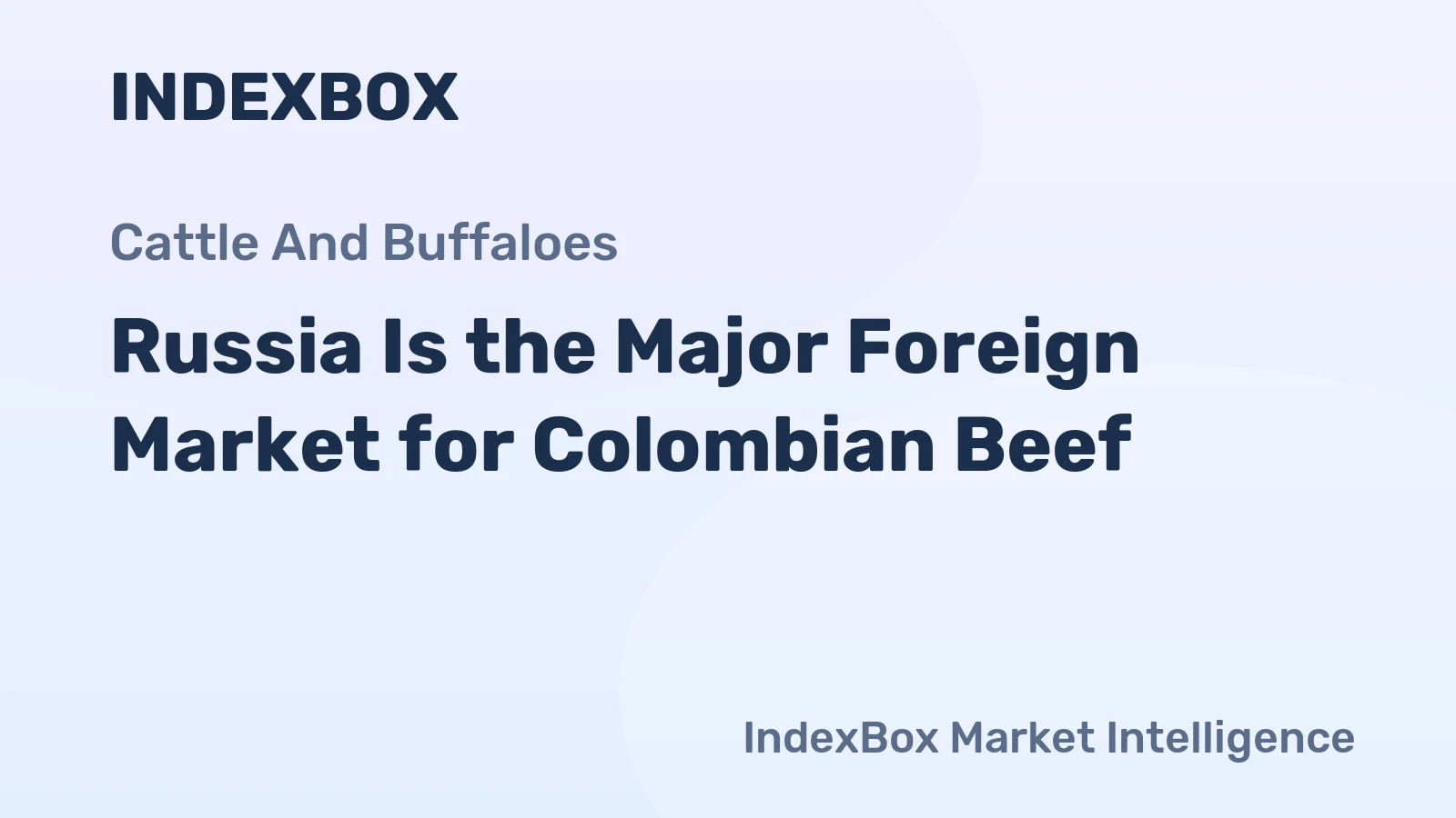 Russia Is the Major Foreign Market for Colombian Beef