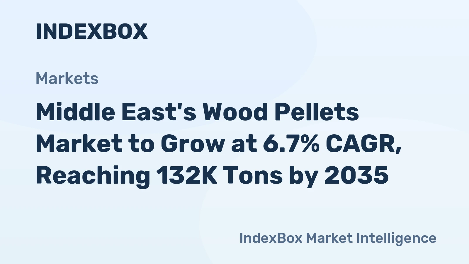 Middle East's Wood Pellets Market to Grow at 6.7% CAGR, Reaching 132K Tons by 2035