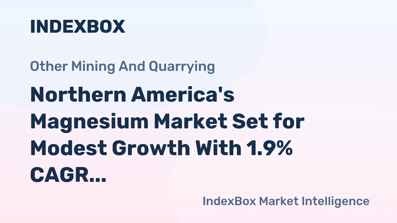 Northern America's Magnesium Market Set for Modest Growth With 1.9% CAGR in Value Through 2035