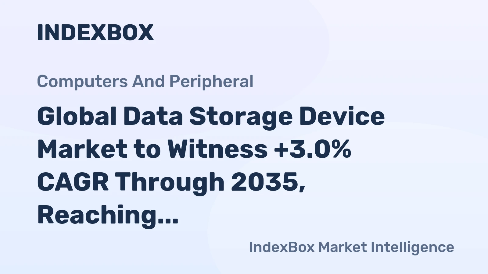 Global Data Storage Device Market to Witness +3.0% CAGR Through 2035, Reaching $71.5B in Value