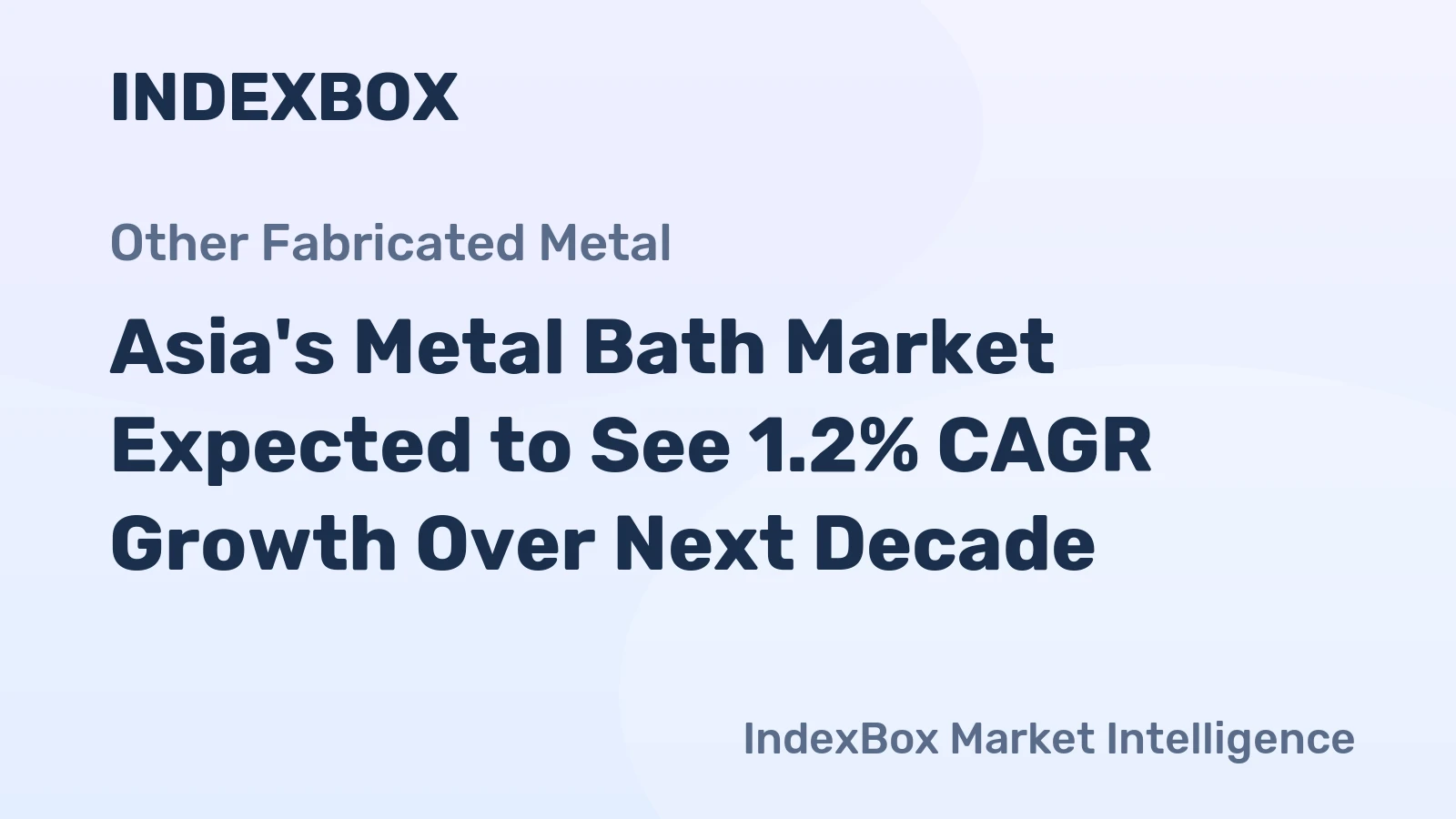 Asia's Metal Bath Market Expected to See 1.2% CAGR Growth Over Next Decade