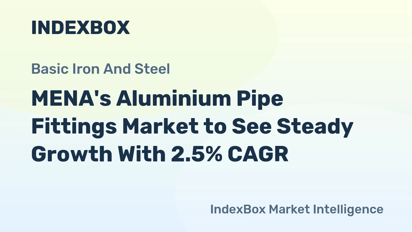 MENA's Aluminium Pipe Fittings Market to See Steady Growth With 2.5% CAGR