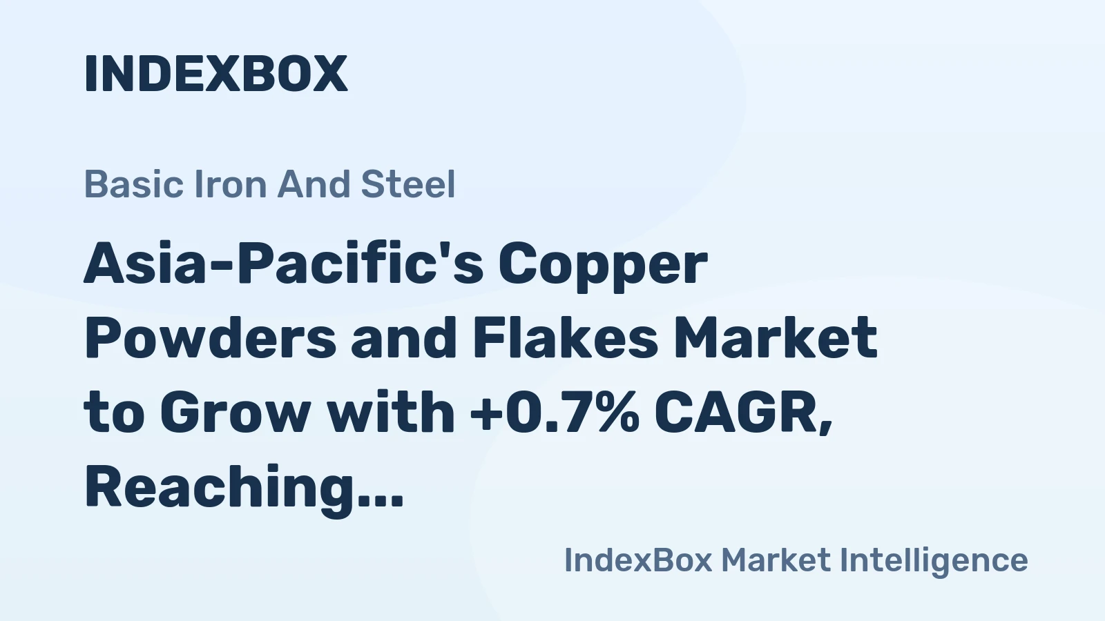Asia-Pacific's Copper Powders and Flakes Market to Grow with +0.7% CAGR, Reaching $2.5B by 2035