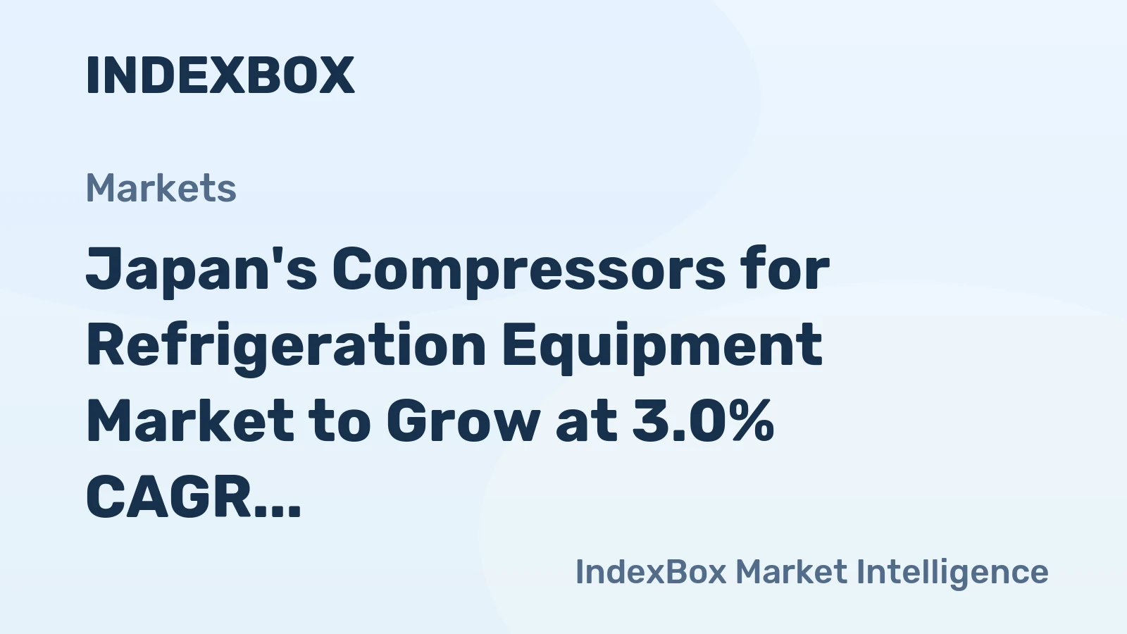 Japan's Compressors for Refrigeration Equipment Market to Grow at 3.0% CAGR, Reaching 18M Units by 2035