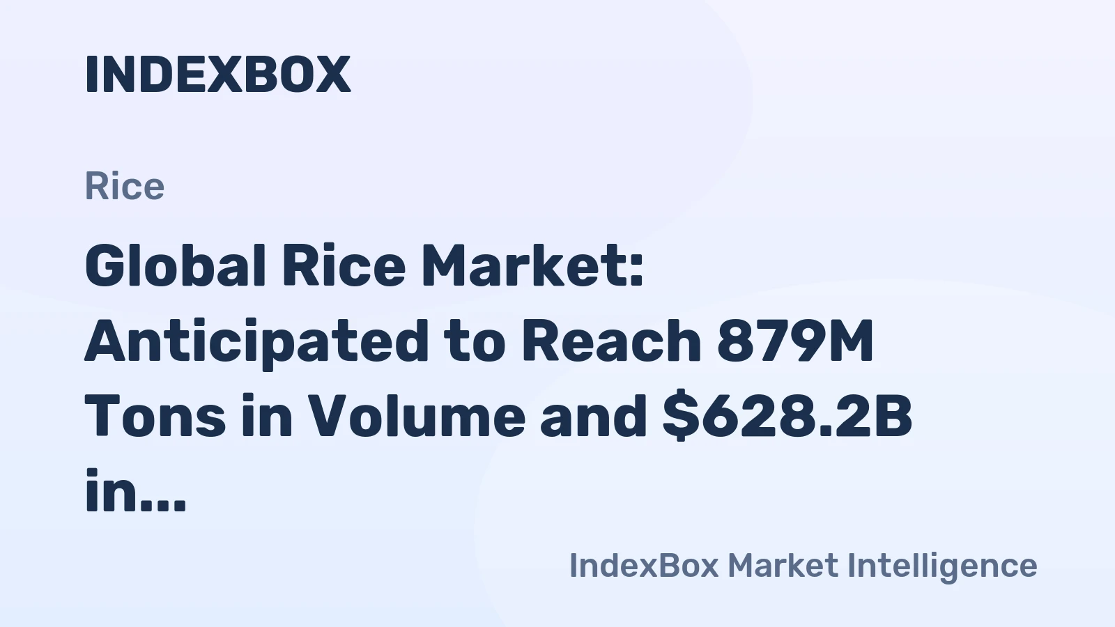 Global Rice Market: Anticipated to Reach 879M Tons in Volume and $628.2B in Value by 2035