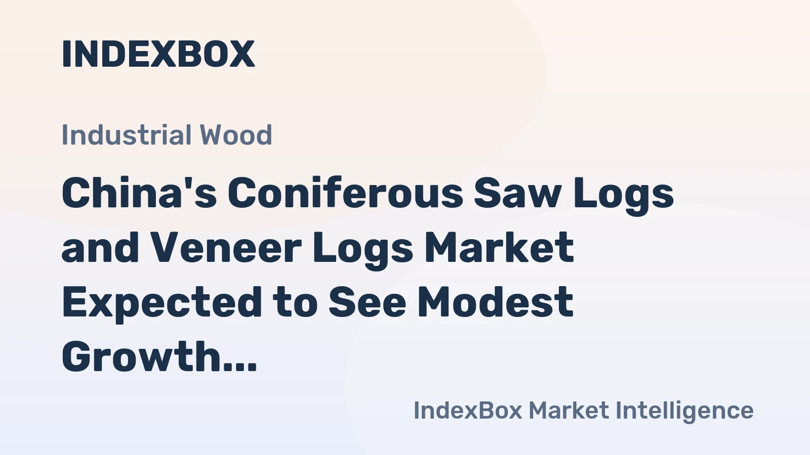 China's Coniferous Saw Logs and Veneer Logs Market Expected to See Modest Growth with CAGR of +0.8%