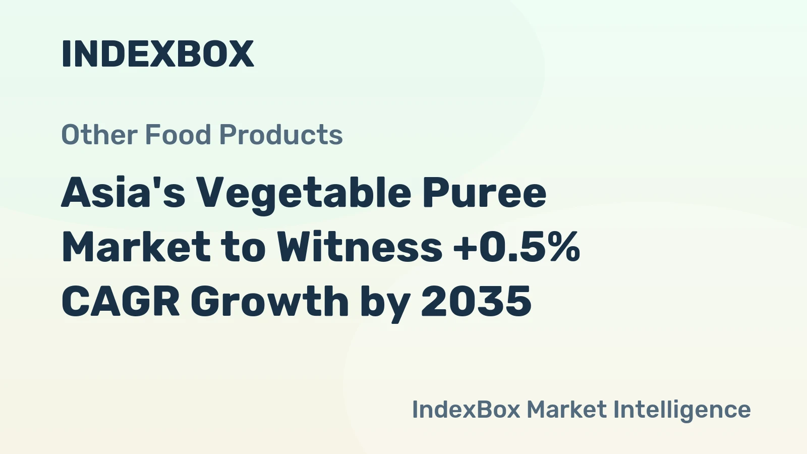 Asia's Vegetable Puree Market to Witness +0.5% CAGR Growth by 2035