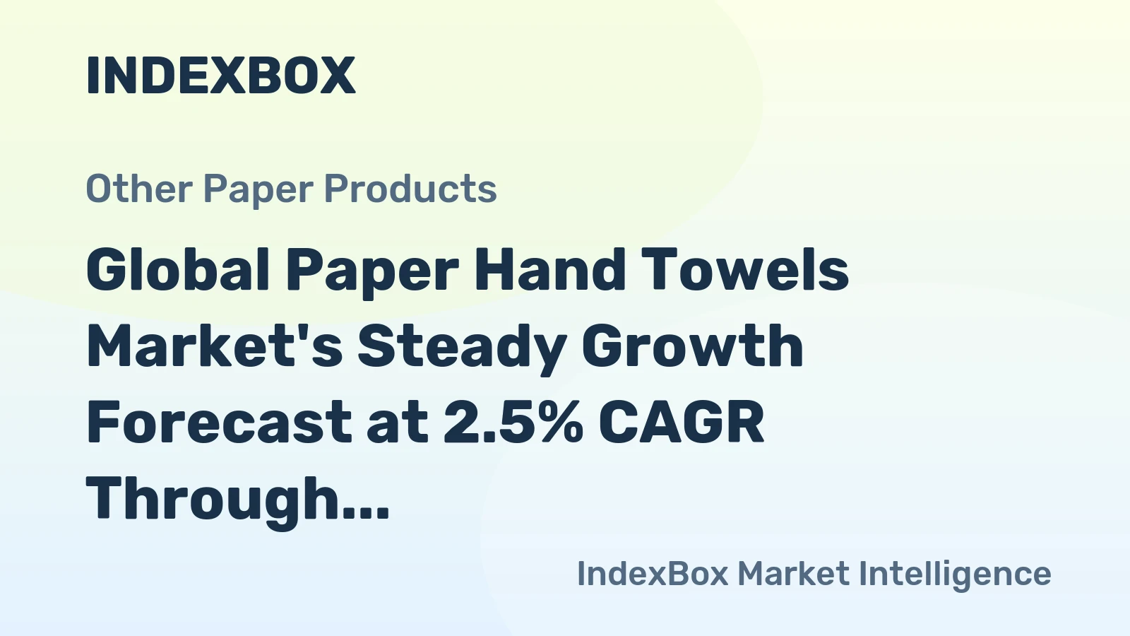 Global Paper Hand Towels Market's Steady Growth Forecast at 2.5% CAGR Through 2035