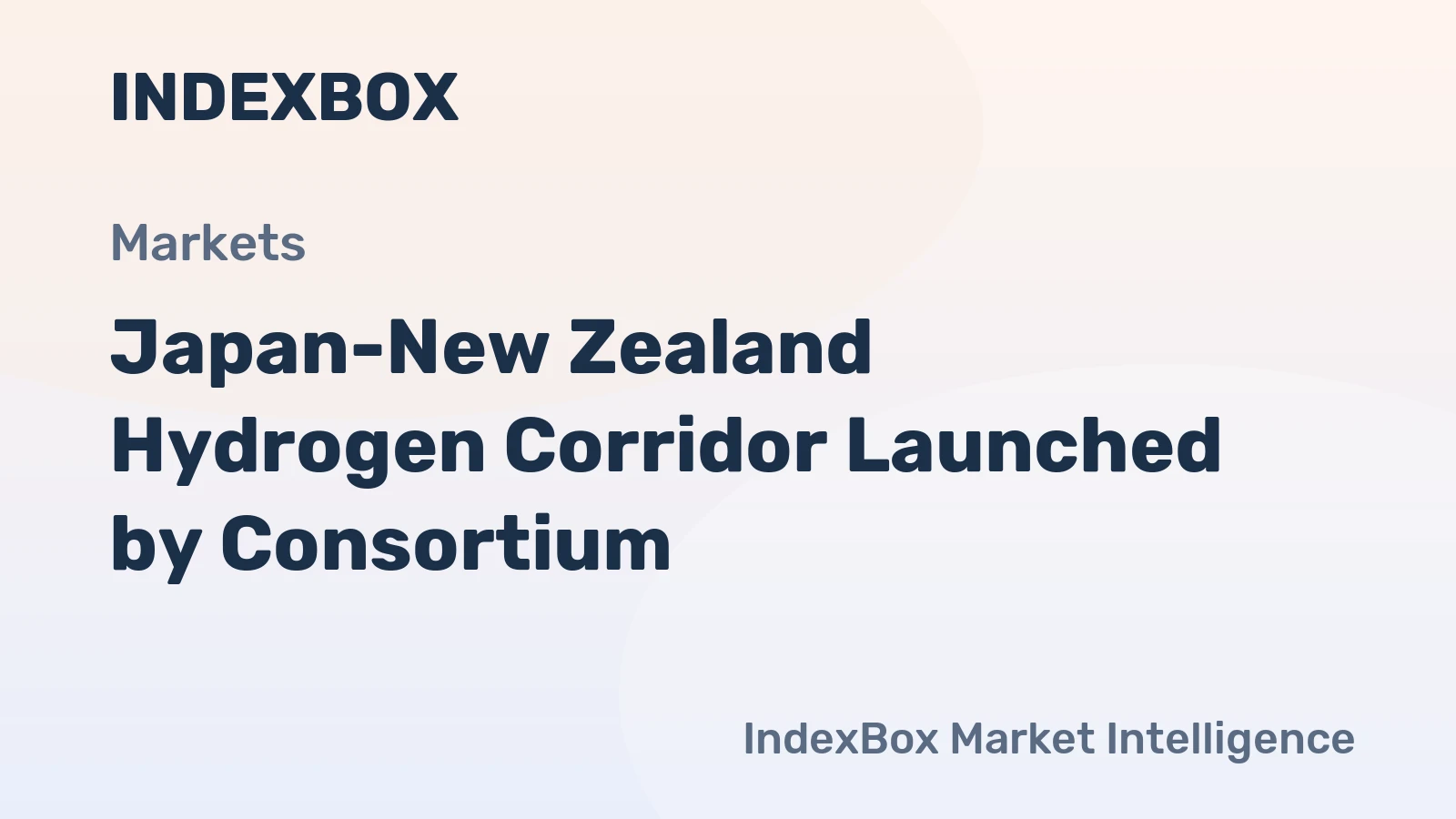 Japan-New Zealand Hydrogen Corridor Launched by Consortium