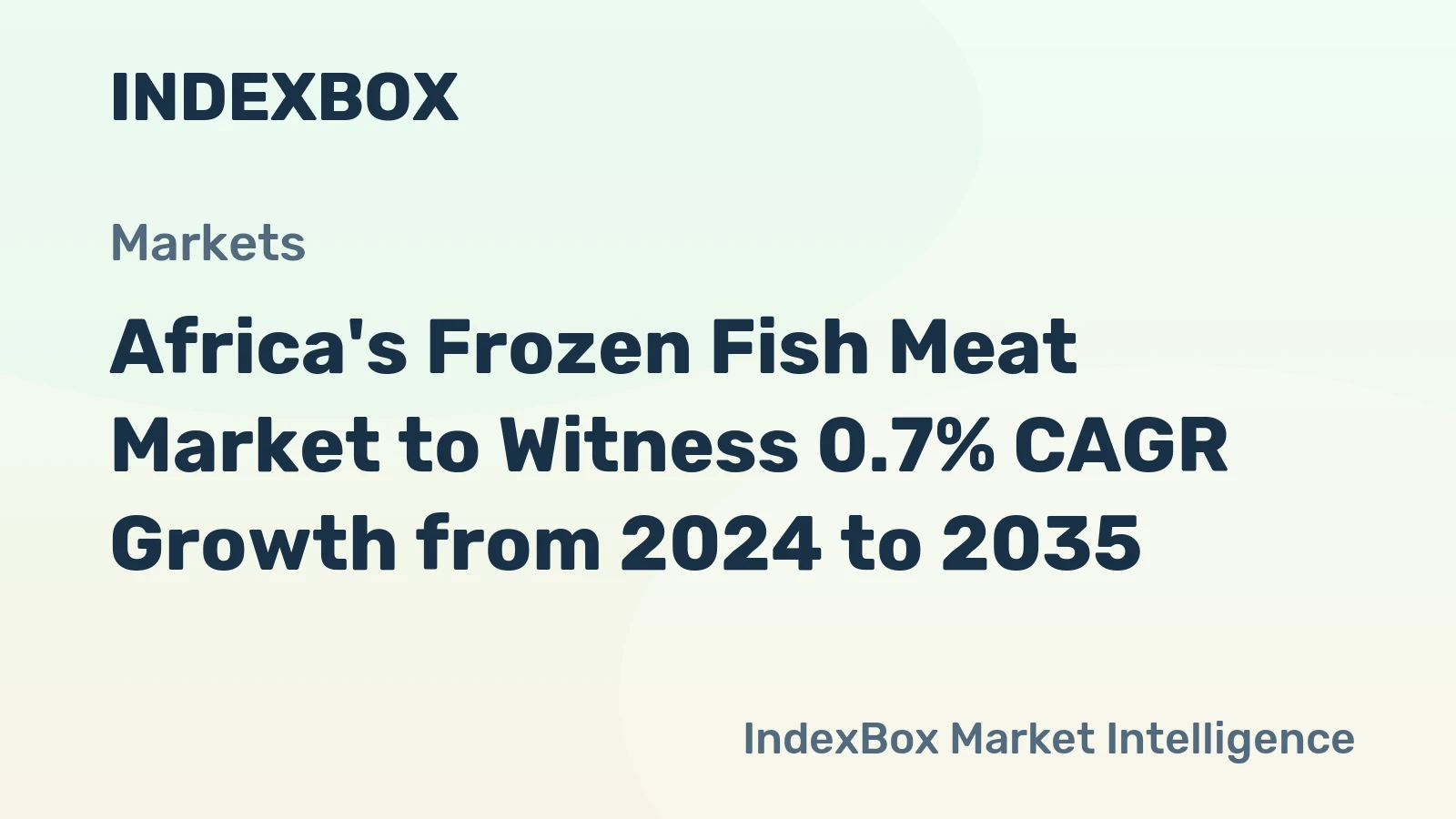Africa's Frozen Fish Meat Market to Witness 0.7% CAGR Growth from 2024 to 2035