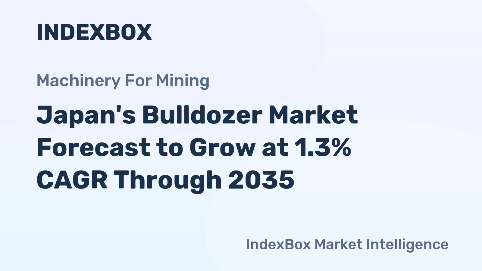 Japan's Bulldozer Market Forecast to Grow at 1.3% CAGR Through 2035