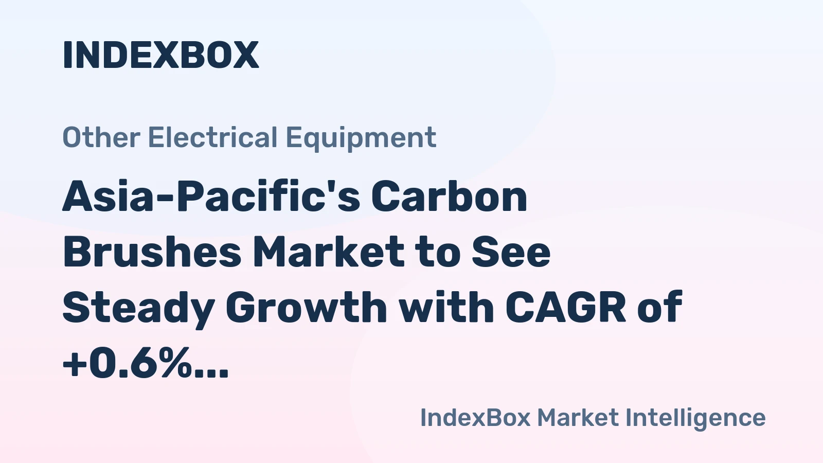 Asia-Pacific's Carbon Brushes Market to See Steady Growth with CAGR of +0.6% by 2035